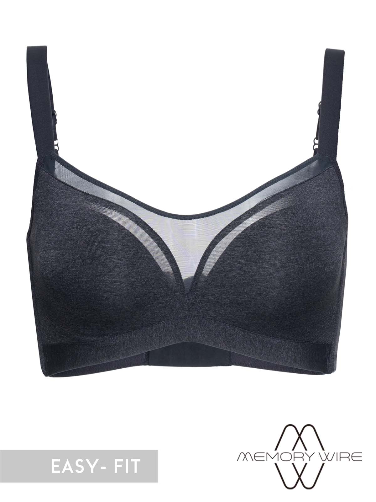 BB-00656, NiTi Shape-Memory Wire Moulded Full Cup Bra (Cup A-B), Purple ...