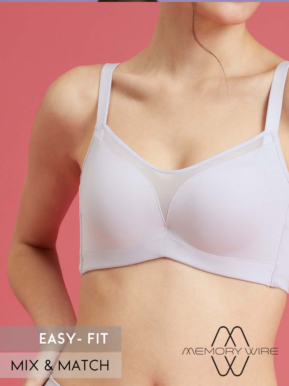 BB-00656, NiTi Shape-Memory Wire Moulded Full Cup Bra (Cup A-B), Purple | SATAMI Online ...